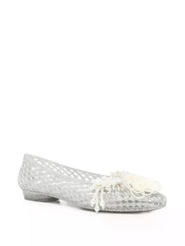 HEAVENLY JELLY Glitter Embellished Flat Pumps