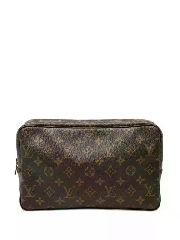 LOUIS VUITTON Monogram Trouseau Toilette 28 Clutch Bag - Brown