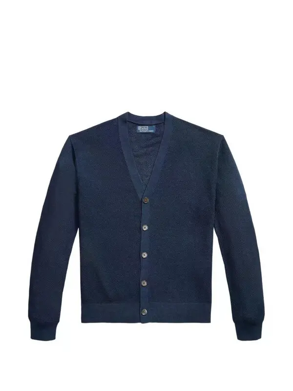 Polo Ralph Lauren Waffle-knit V-neck Cardigan