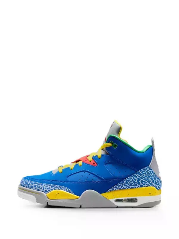 JORDAN Son Of Mars Low Elephant-print Sneakers - Blue
