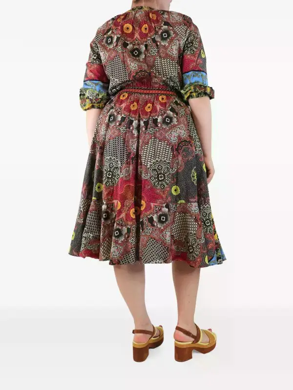 Etro Floral Print Button-down Midi Dress