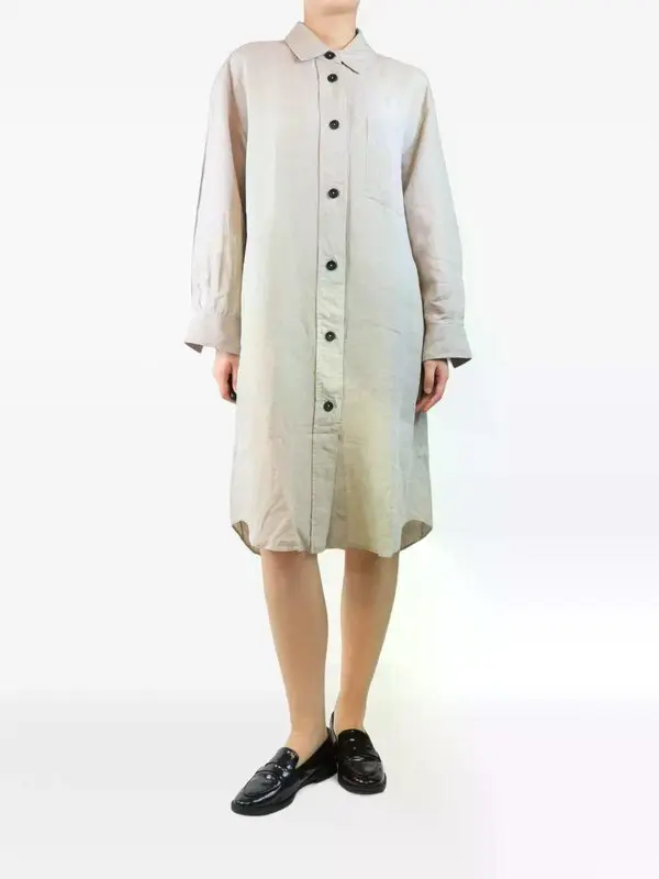 MARGARET HOWELL Linen Midi Shirt Dress