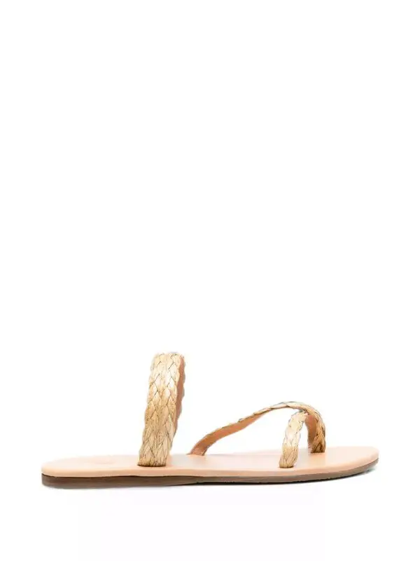ANCIENT GREEK SANDALS Daphnae Raffia Sandals - Neutrals