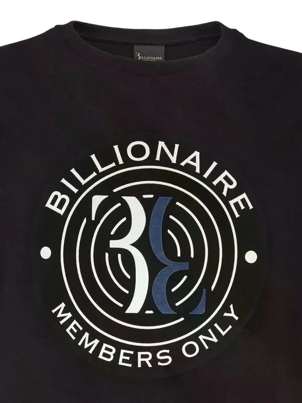 BILLIONAIRE Logo-print Crew-neck T-shirt - Black