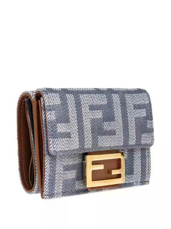 Fendi Ff-pattern Tri-fold Wallet