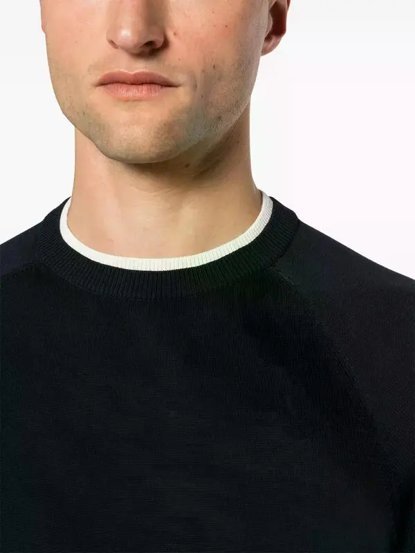 Eleventy Layered Trim Cotton Jumper