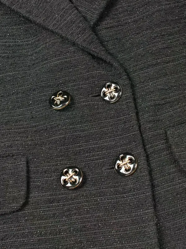 Gucci Double-breasted Tweed Jacket With Notched Lapels
