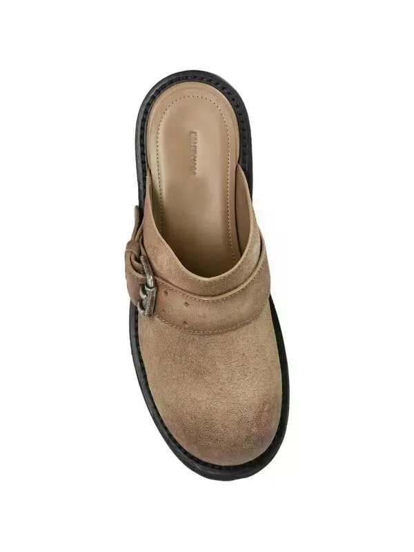 Balenciaga Buckle-fastening Leather Mules