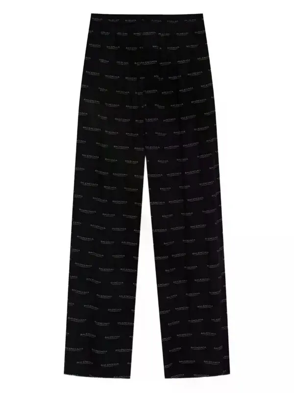 Balenciaga Monogram Trousers - Black