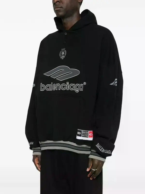 Balenciaga Logo-lettering Hoodie