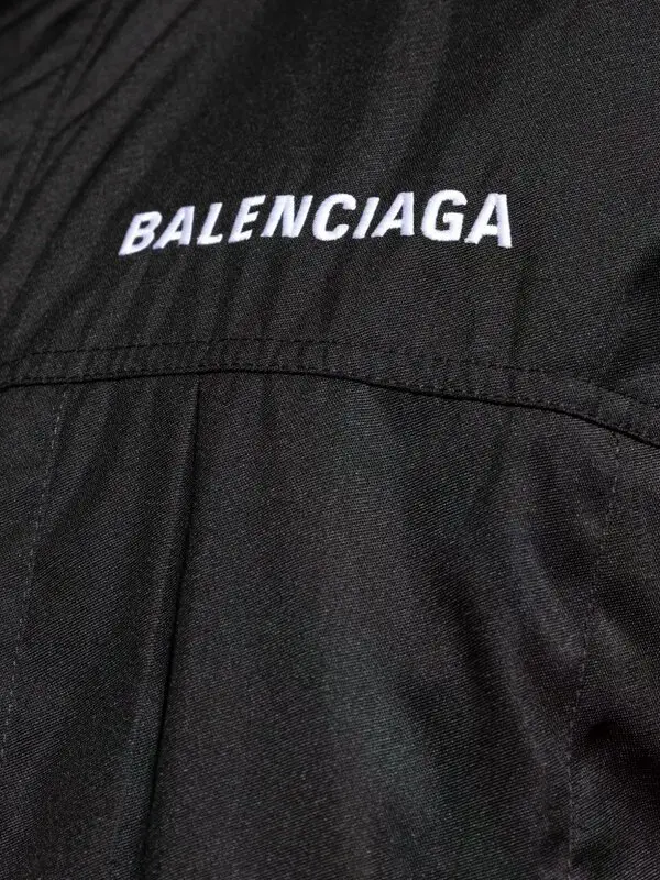 Balenciaga Padded Jacket With Faux Fur Trim