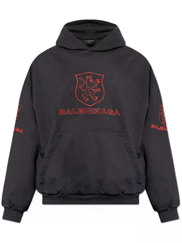 Balenciaga Logo-embroidered Hoodie