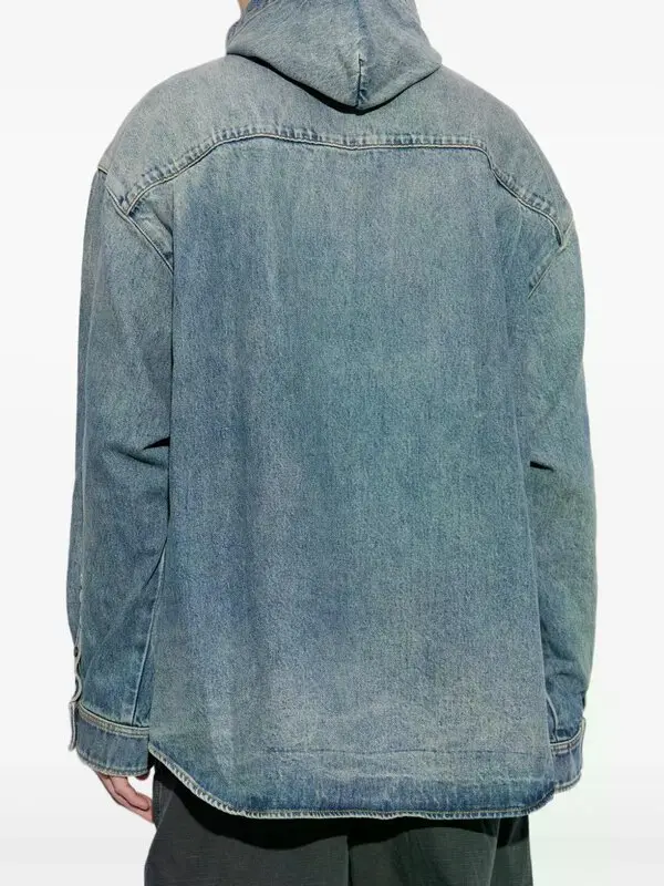 Balenciaga Indigo Hooded Denim Jacket