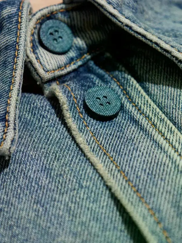 Balenciaga Indigo Hooded Denim Jacket