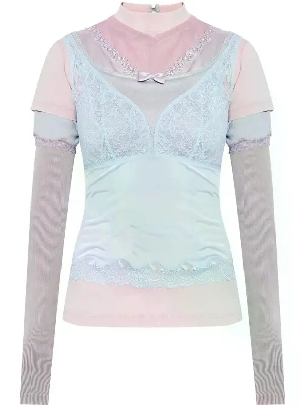 Balenciaga Layered Lace Top
