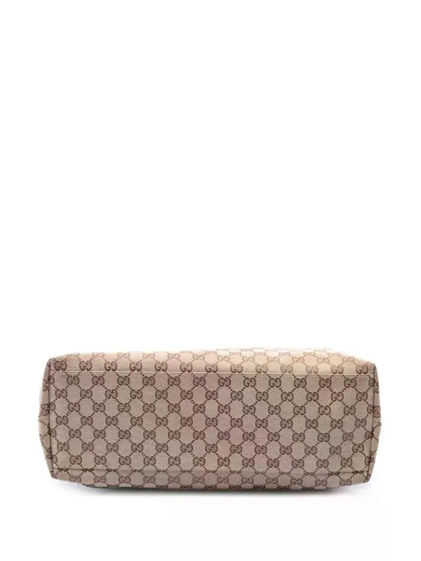 Gucci Gg Canvas Web Tote Bag