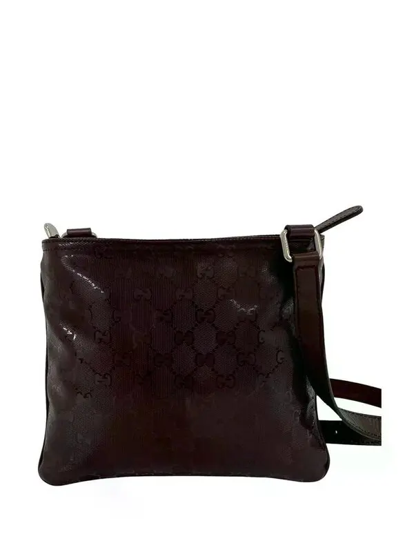 Gucci Gg Imprimé Crossbody Bag - Red