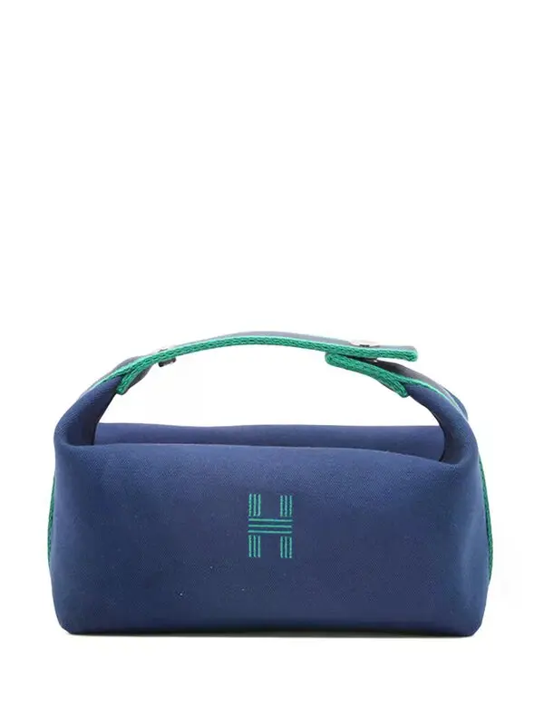 Hermès Toile De La Mariée À Case Vanity Bag - Blue