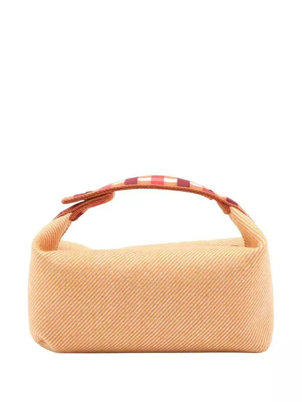 Hermès Toile Bride A Brac Case Vanity Bag - Orange