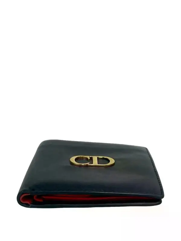 Dior 2010-2026 Leather Cd Bifold Wallet Small Wallets