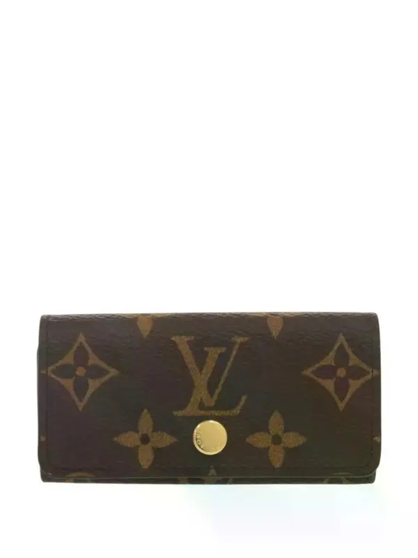LOUIS VUITTON 2021-2026 Monogram 4 Key Holder - Brown