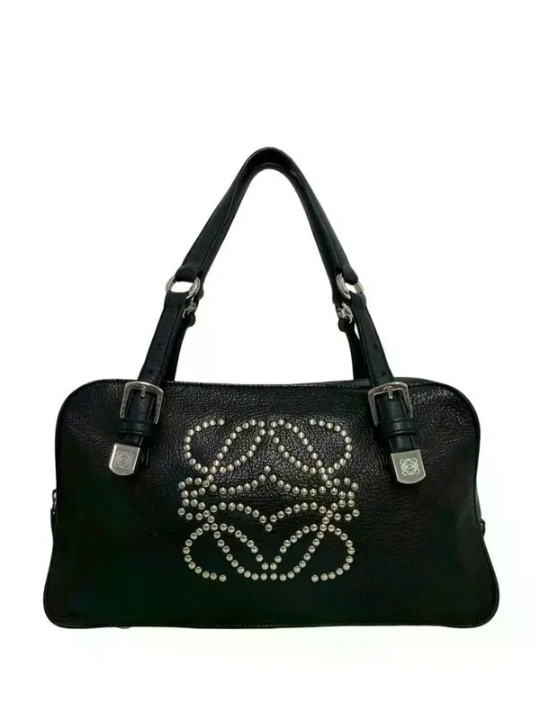 Loewe Leather Studded Anagram Handbag