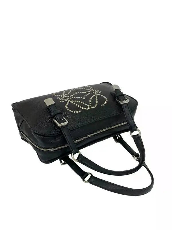 Loewe Leather Studded Anagram Handbag