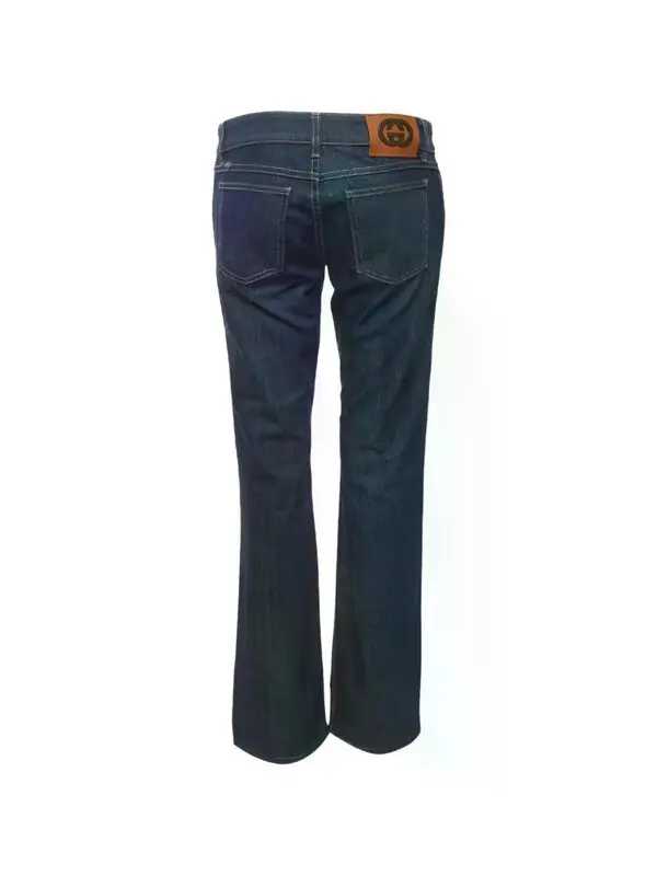 Gucci Logo Patch Flared Jeans