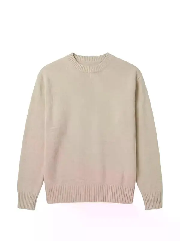 JURTA Ribbed-trim Round-neck Sweater