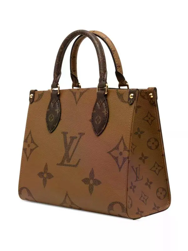 LOUIS VUITTON Monogram Reverse Giant Onthego Pm Satchel