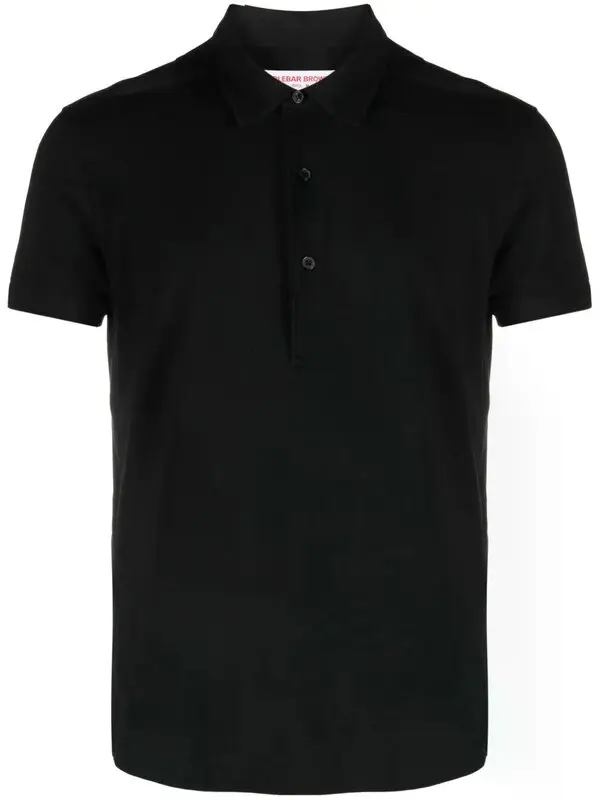 Orlebar Brown Sebastian Cotton-silk Polo Shirt - Black
