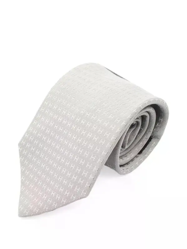 Hermès Silk Neck Tie - Grey