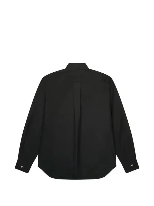 Comme Des Garçons Patch-pocket Shirt With Ruffled Detailing