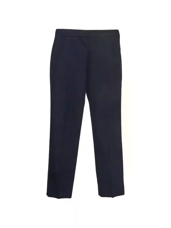 Alexander McQueen Pressed-crease Tailored Trousers - Blue