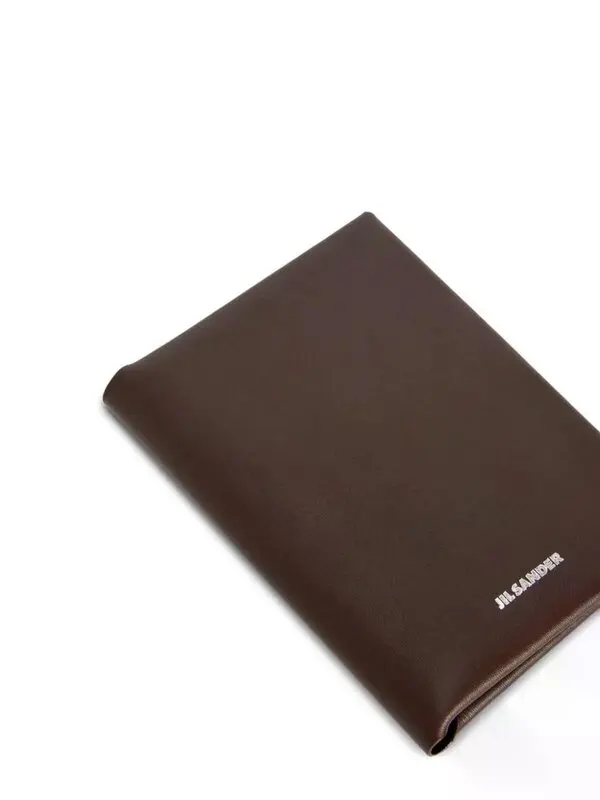 JIL SANDER Grained Leather Passport Holder