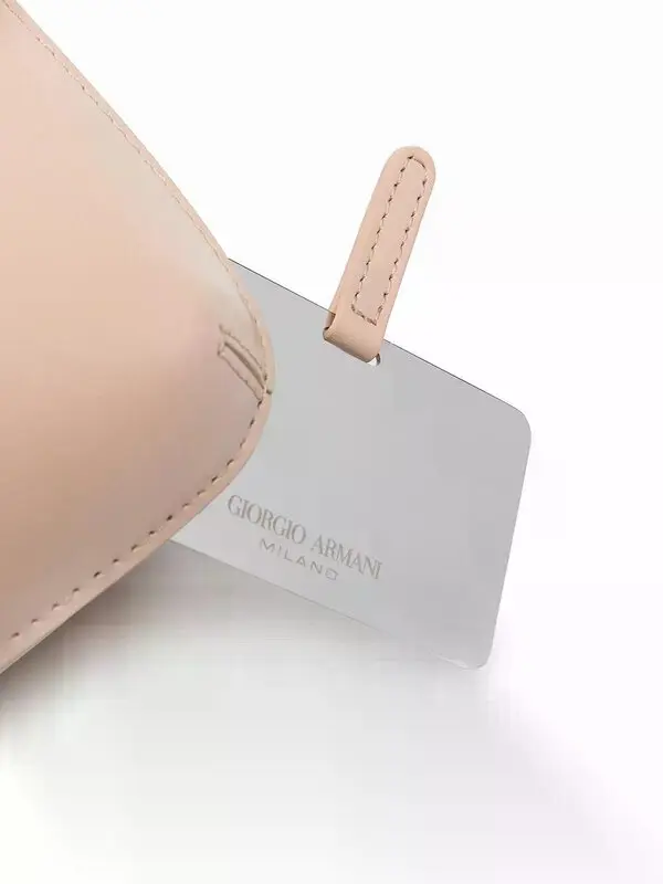 Giorgio Armani La Prima Leather Shoulder Bag - Neutrals