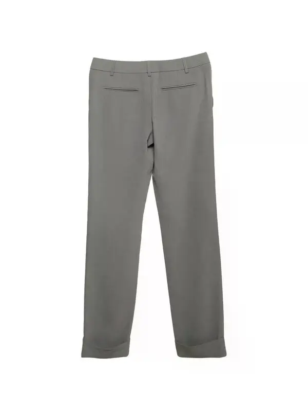 Emporio Armani Crepe Slim-fit Trousers