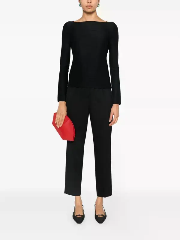 Emporio Armani Striped Jersey Top