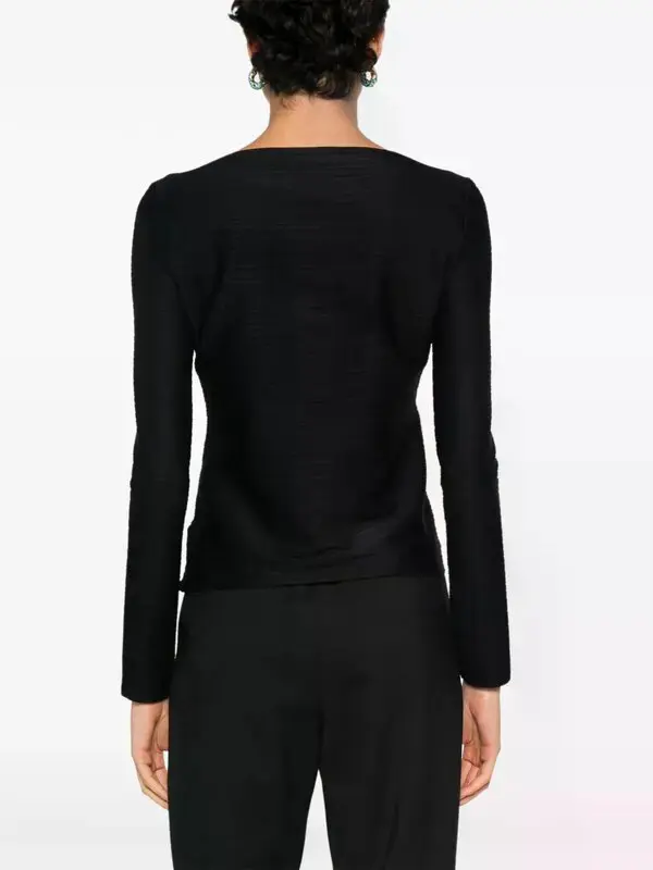 Emporio Armani Striped Jersey Top