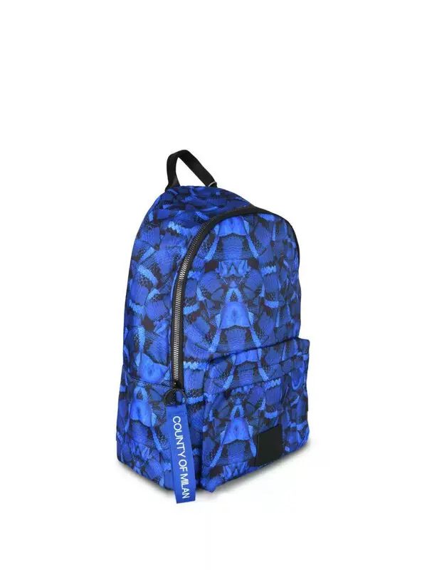 COUNTY OF MILAN Snake Print Backpack