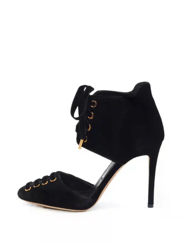 JIMMY CHOO Mari Lace-up Heeled Pumps
