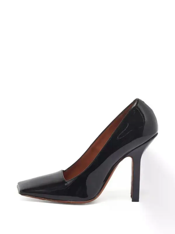 Vetements Boomerang Leather Heeled Pumps
