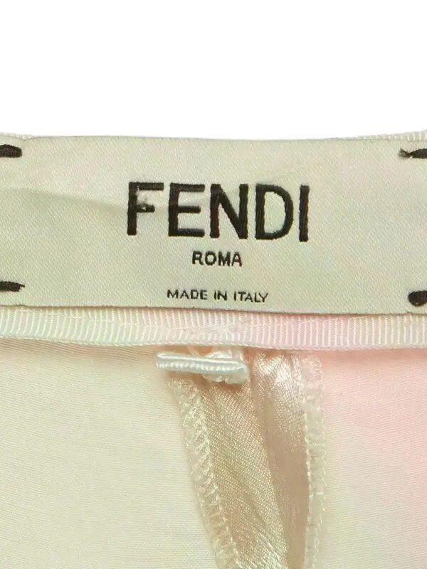 Fendi Satin Cargo Pants With Buckle Detail