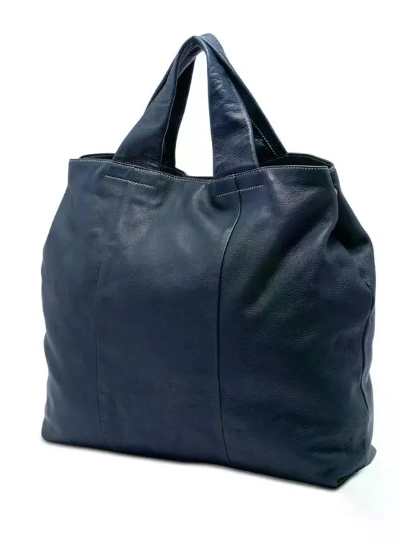 Prada Vitello Daino Shopper Tote Bag - Blue