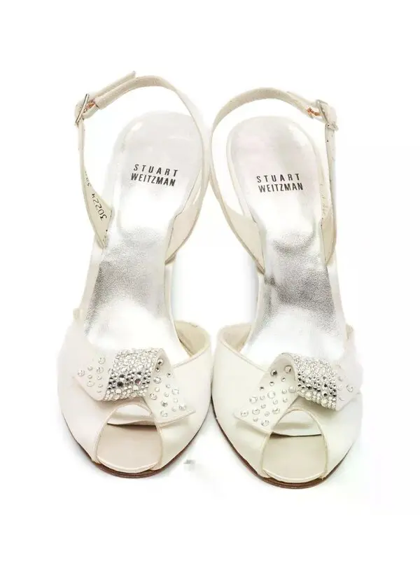 STUART WEITZMAN Embellished Slingback Sandals