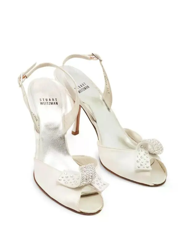 STUART WEITZMAN Embellished Slingback Sandals