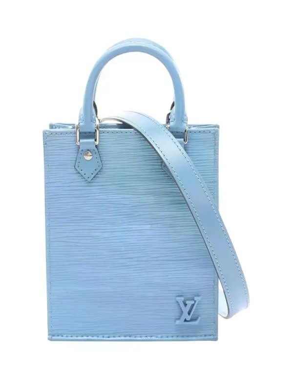 LOUIS VUITTON 2020 Epi Petit Sac Plat Satchel - Blue