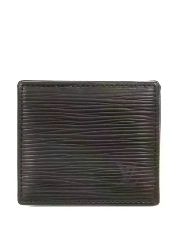 LOUIS VUITTON 2001 Epi Porte Monnaie Boite Case Coin Pouch - Black