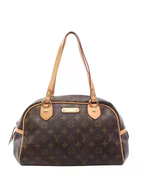 LOUIS VUITTON Monogram Montorgueil Pm Handbag - Brown