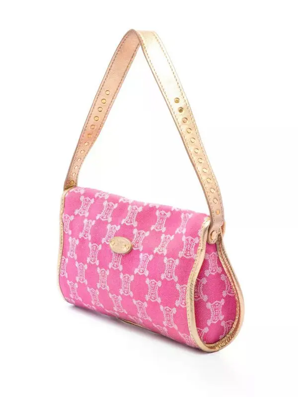 Celine Macadam Denim Shoulder Bag
